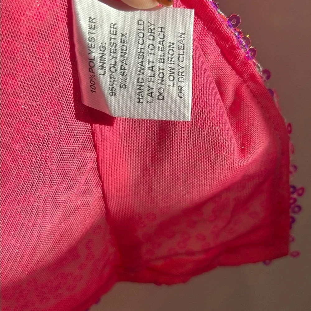 new pink | Dresses | New Pink Dolls Kill Pink Sequin Drape Neck Mini ...
